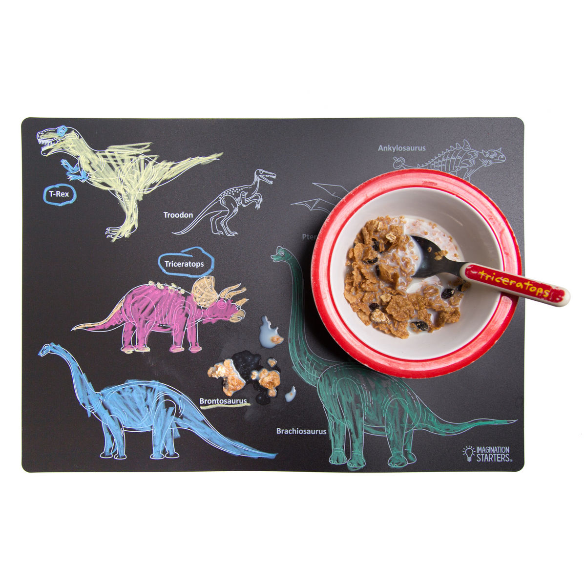 Dinosaur 12” x 17” Chalkboard Placemat – imaginationstarters.com