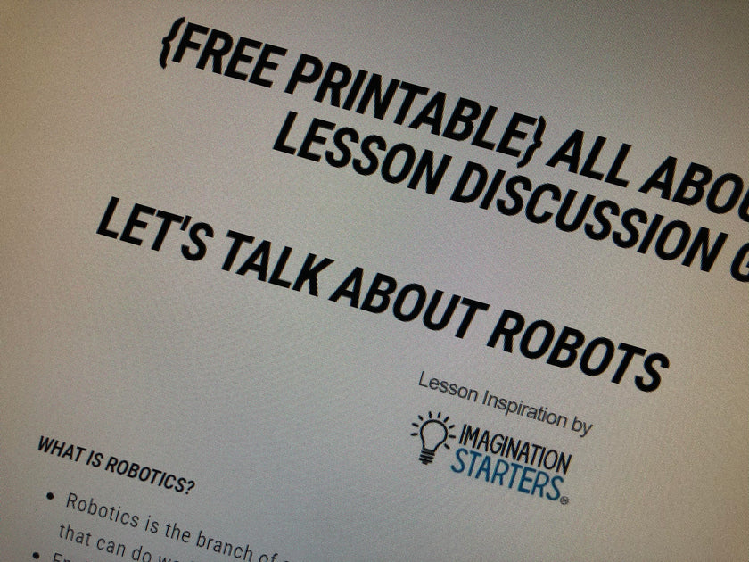 {FREE DISCUSSION GUIDE} All About Robots – imaginationstarters.com