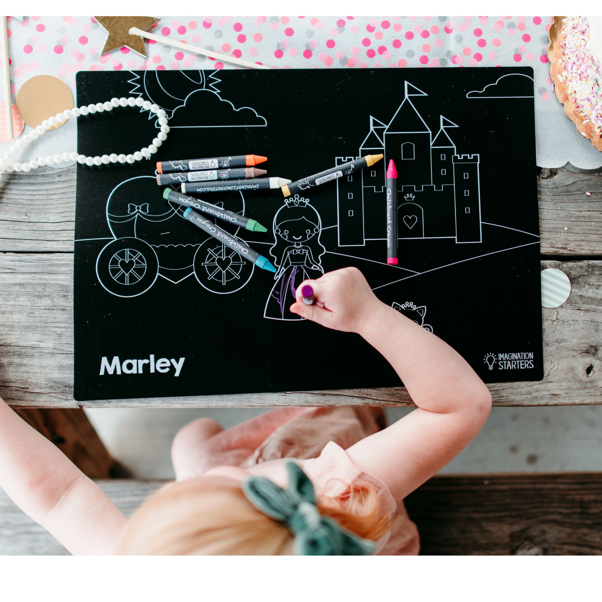 Personalized Princess Coloring Mat – imaginationstarters.com